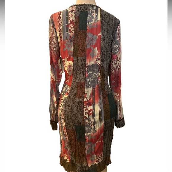 Vasana | Dresses | Vasna Dress Womens Hippie Chic Patchwork Shabby ...